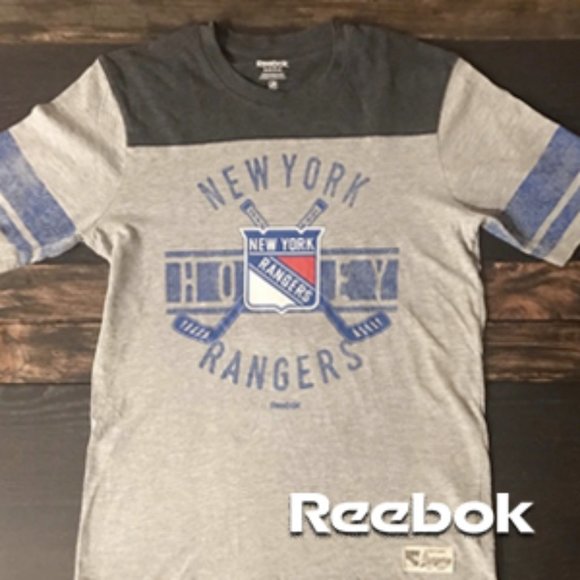Reebok | Shirts | Authentic Nhl Ny Ranger Hockey Vintage Style Tee ...